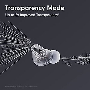Beats Studio Buds + | True Wireless Noise Cancelling Earbuds, Enhanced Apple & Android Compatibility, Built-in Microphone, Sweat Resistant Bluetooth Headphones, Spatial Audio - Transparent