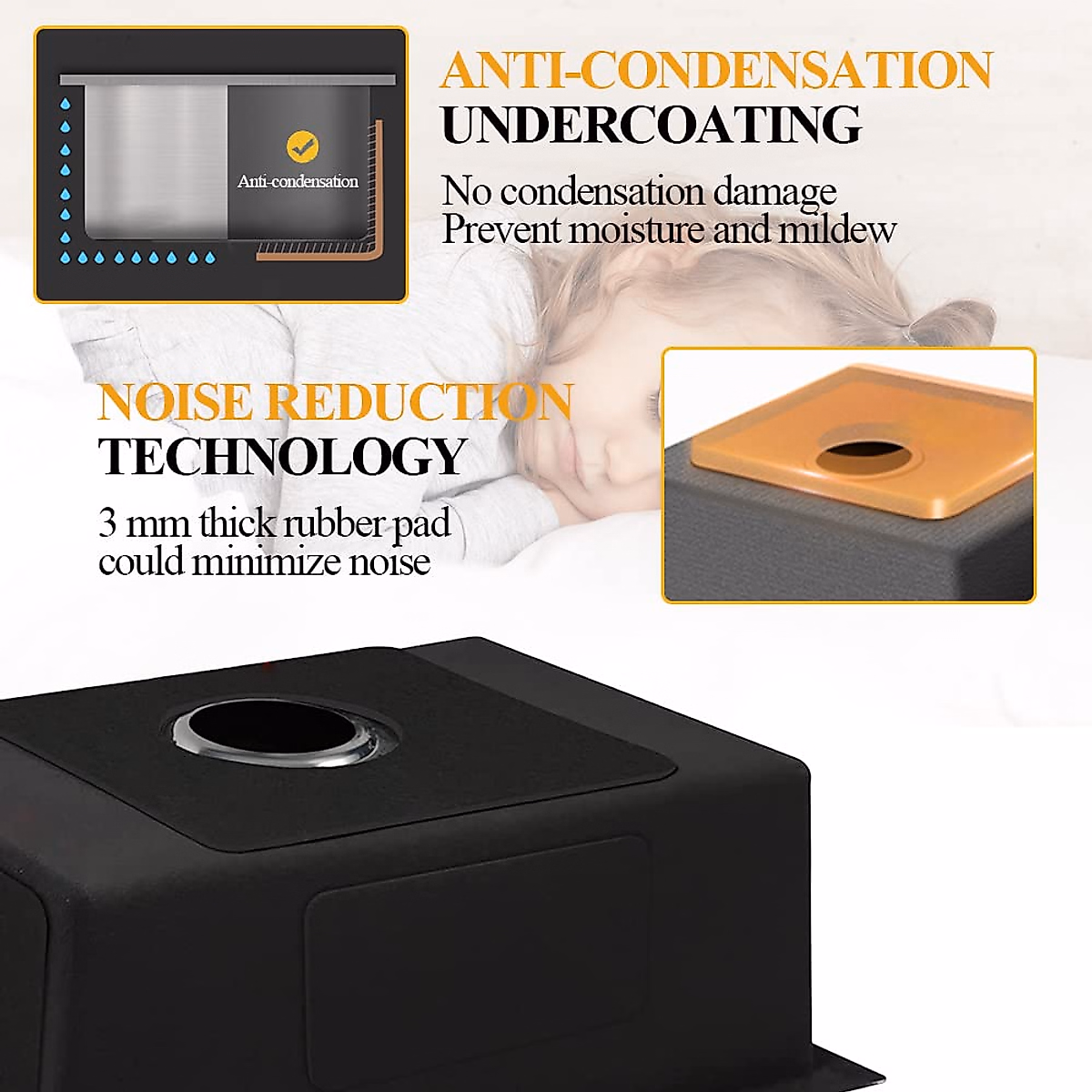 Black Kitchen Sink, Topmount Stainless Steel Bar Sink 25x18x9 Inch Drop In Single Bowl Kitchen Sink With Accessories-Sink Grid,Strainer Basket,Soap Dispenser,Drain Assembly Set For Modern Kitchen Sink