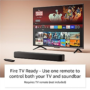 Amazon Fire TV Soundbar, 2.0 speaker with DTS Virtual:X and Dolby Audio, Bluetooth connectivity