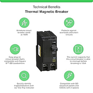 Square D - QO2100CP QO 100-Amp Two-Pole Circuit Breaker