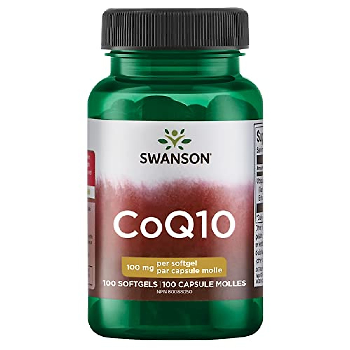 Swanson CoQ10 - Energy Antioxidant Support - Coenzyme Q10 Supplement - (100 Softgels, 100mg Each)