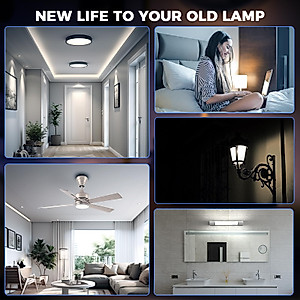 Bonlux 2-Pack 6W GX23 2-Pin LED PL Retrofit Lamp 13W GX23d CFL Replacement 180° Beam Angle Daylight 6000k LED PL Horizontal Recessed Down Light Bulb (Remove/Bypass The Ballast)