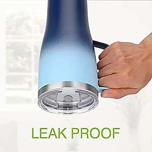 Zukro 32 oz Insulated Tumbler with Handle and Straw,Stainless Steel Travel Cup with Lid, No Sweat,Keep Drinks Cold 24 Hours, Dishwasher Safe,Fit in Cup Holder,