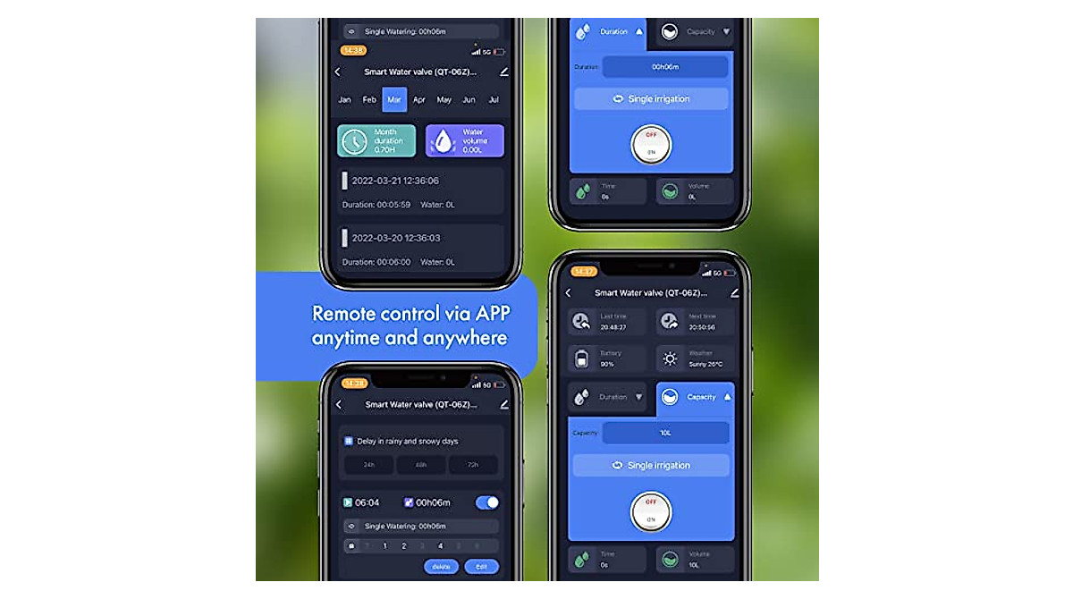 Smart Garden Sprinkler Timer with Wi-Fi Hub | Sainlogic