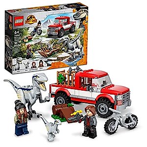 LEGO Jurassic World Blue and Beta Velociraptor Capture 76946 - Features Truck, 2 Indoraptor Dinosaur Toys, Action Minifigures, Dominion Movie Inspired Set, Great Gift for Kids Aged 6+ Years