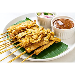 KingSeal Renewable Bamboo Heavy Weight Kebab Skewers, BBQ Sticks, 10 Inches x 3.8 mm Diameter, Retail Pack - 2 Bags of 100 (200 Count)