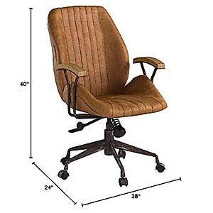 ACME Hamilton Executive Office Chair - 92412 - Coffee Top Grain Leather