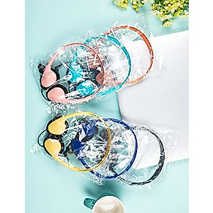 QWERDF Bulk Headphones 12 Packs Classroom Headphones Student On Over Ear Earbuds for School in Individual Bags (12 Packs, 6 Colors)