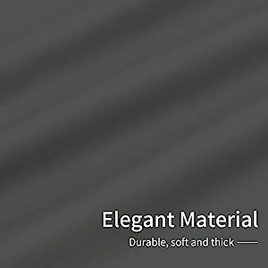 Easy-Going Blackout Curtains for Bedroom, Solid Thermal Insulated Grommet and Noise Reduction Window Drapes, Room Darkening Curtains for Living Room, 2 Panels(42x63 in, Gray)