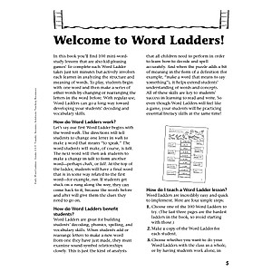 Daily Word Ladders: Grades 4-6: 100 Reproducible Word Study Lessons That Help Kids Boost Reading, Vocabulary, Spelling & Phonics Skills--Independently (Daily Word Ladders)