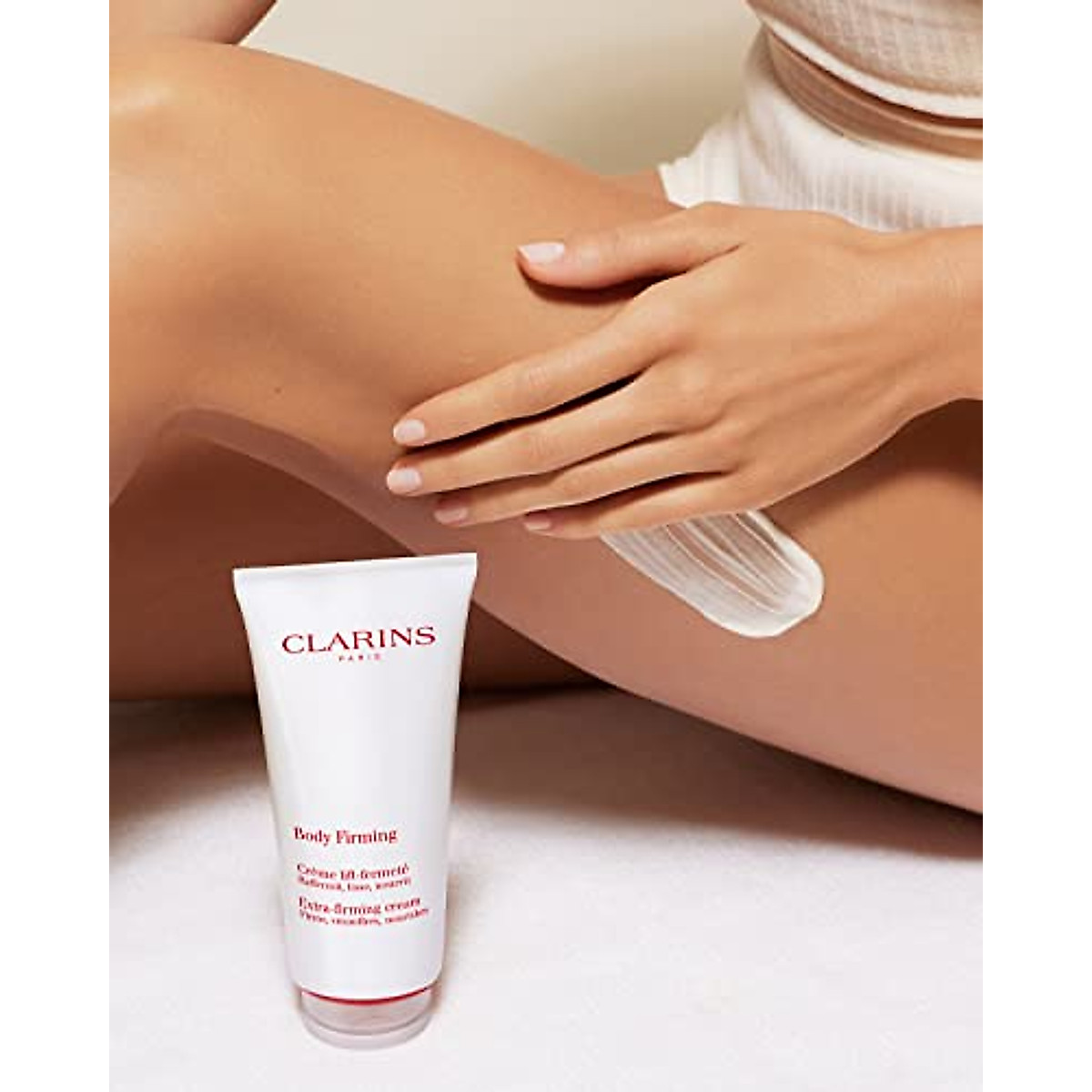 Clarins Extra-Firming Body Cream | Anti-Aging Body Lotion | Visibly Firms, Tightens and Smoothes | 96% Natural Ingredients, Including Organic Shea Butter and Organic Aloe Vera Extract | 6.6 Ounces