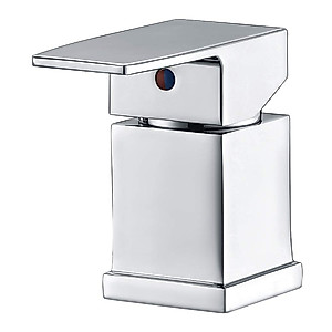 ANZZI Nite Single-Handle Deck Mounted Bathtub Filler Faucet in Polished Chrome | Modern Design Deck Mount Lavatory Tub Faucet with Handheld Sprayer and Valve | FR-AZ473