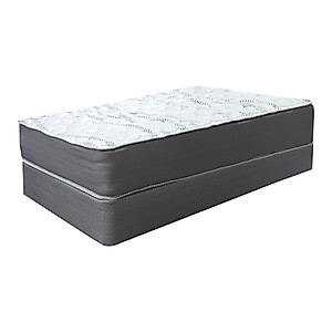 Greaton 14-Inch Firm Double Sided Tight top Innerspring Mattress and 8" Split Wood Box Spring/Foundation Set, Full XL