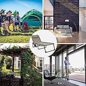 KingCamp Lounge Chair, 74.8''x23.2''x14.5'', Beige