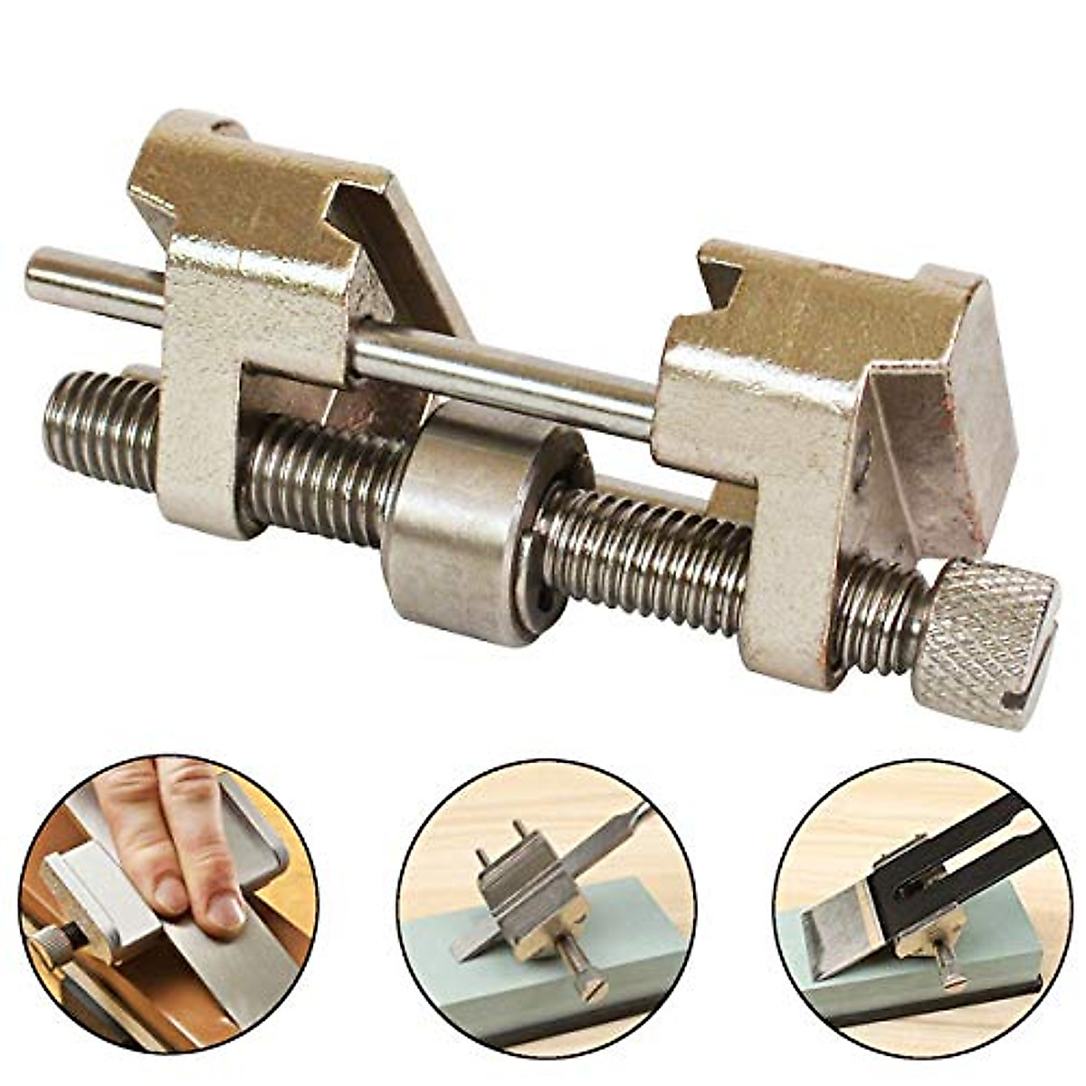 Baitaihem Stainless Steel Honing Guide, Fits Planer Width 1.4" To 3.1", Chisel Blades Width 0.35" To 2.1"