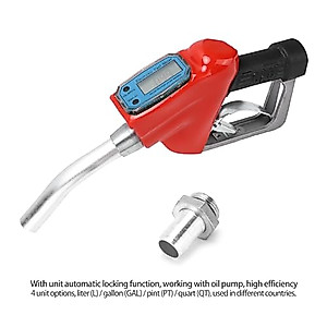 Brilluxa Turbine Flow Meter Sensor Indicator Electronic LED Digital LCD, Flow Meter Sensor Indicator Electronic LED Digital LCD for Petrol Oil