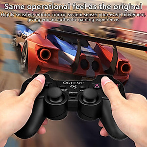 OSTENT Wired Analog Controller Gamepad Joystick Joypad for Sony Playstation PS2 PS1 PS One PSX Console Dual Shock Vibration Video Games