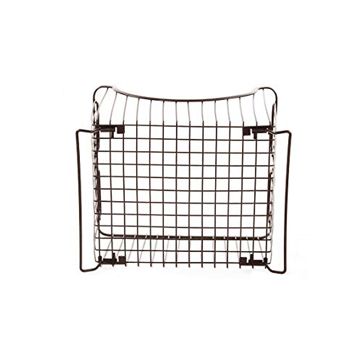 Spectrum Diversified Ashley Stackable Basket, Large, Bronze