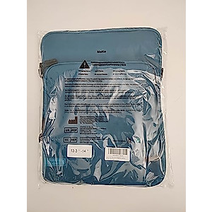 MoKo Laptop Sleeve Bag for 13.3-14 Inch, Notebook Carrying Case with Pocket Fits MacBook Pro M2 14" /13" M2/M1 Pro/M1 Max 14.2 2023-2021/Air 13.6" M2 2022, Surface Pro 9/8 13", Peacock Blue