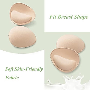 ONDY Thick Bra Pads Inserts, Breast Enhancers Inserts, Latex Bras Inserts Push Up Pads for Sports Bra Cups Swimsuit