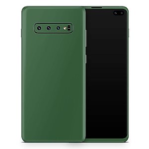DesignSkinz Solid Hunter Green Protective Vinyl Decal Wrap Skin Cover Compatible with The Samsung Galaxy S20 (Screen Trim & Back Glass Skin)