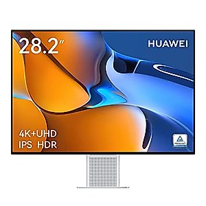 HUAWEI MateView 28.2" Monitor, 4K+ UHD Wireless 3.2, IPS, 98% DCI-P3, VESA DisplayHDR 400, Wireless Projection, USB-C, HDMI, Mystic Silver