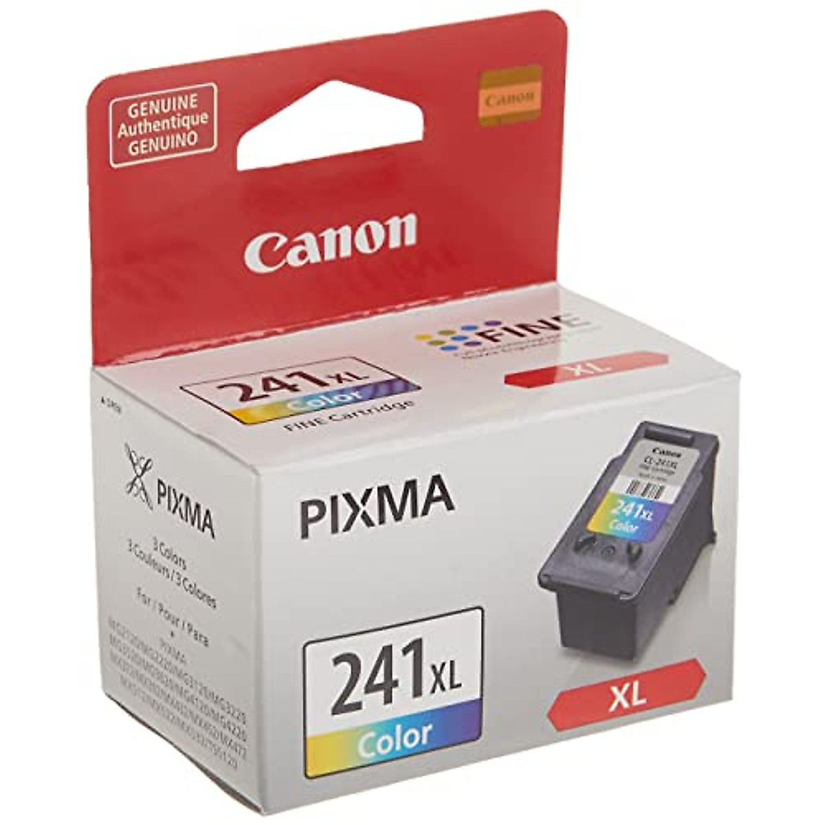 Canon CL-241XL Color Ink Cartridge, Compatible to MG3620,MG3520,MG4220,MG3220,MG2220, MG4120,MG3120 and MG2120 and PG-240XL Black Ink Cartridge, Compatible to MG3620, MG3520, MG4220,MG3220 and MG2220