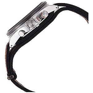 SEIKO SSB403 Watch for Men - Essentials Collection - Quartz Chronograph, Tachymeter, Gray Dial with Metallic and Orange Accents, Racing Stripe Strap, and Water-Resistant to 100m