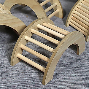 Ipetboom Hamster Toy Bridge Rat Ladders Hamster Ladder Hamster Toys Hamster Bridge Hamster Cage Ladder Chinchilla Climbing Toy Chinchilla Bridge Toy Chinchilla Training Ladder Hamster Stuff