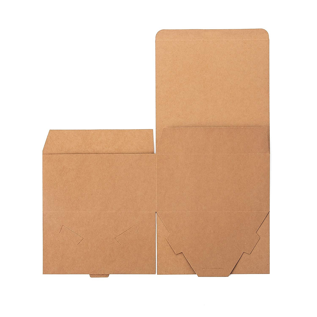 GEFTOL Small Black Gift Box 50 Pack 4 x 4 x 4 inches Fold Box Easy Assemble Paper Gift Box Bridesmaids Proposal Box for Bridal Birthday Party Christmas(Black)