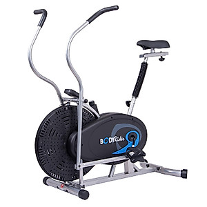 Body Rider BRF650 Upright Fan Bike, BLACK/SILVER/BLUE