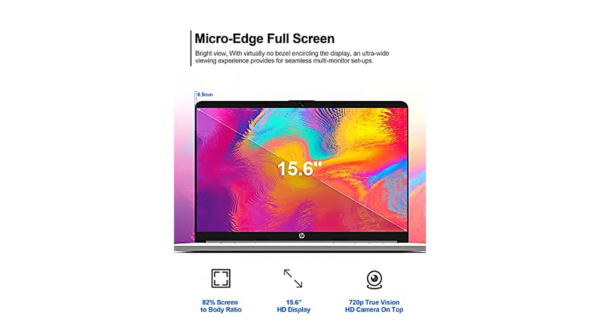 HP 15.6" Touchscreen Laptop 2023 - Fast, Portable & Reliable
