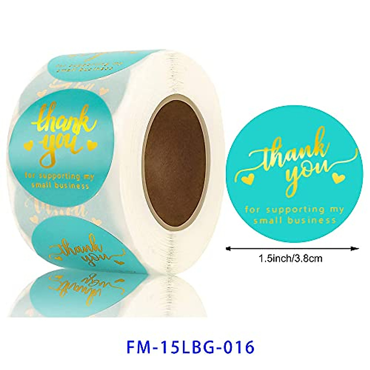 Thank You Stickers RollSmall Business Stickers Suitablefor Business and Boutique Packaging Envelope Sealing Various Holiday Party Gifts Thank You Labels (Blue)