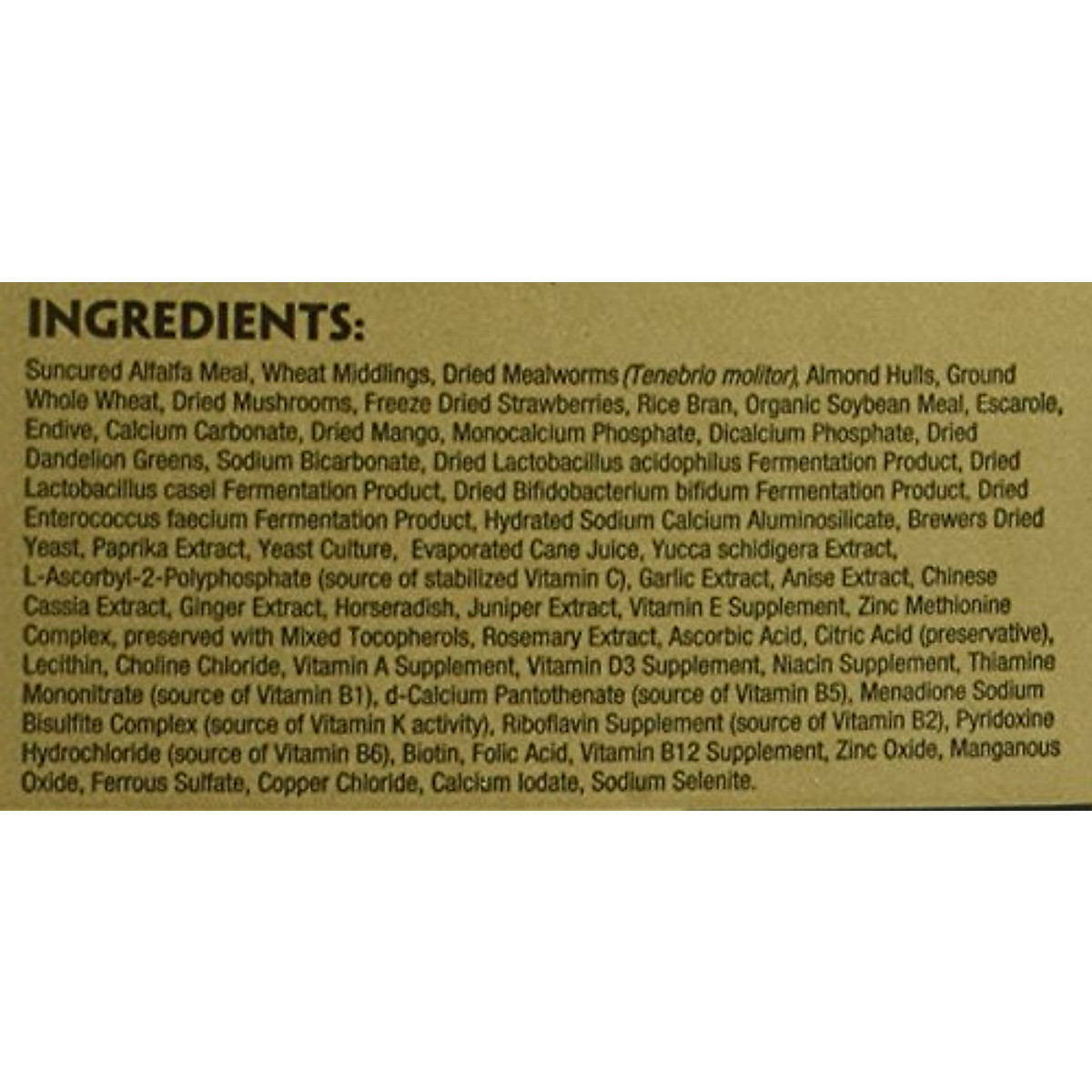 Gourmet Box Turtle Food Net Wt 8.25oz (254g)