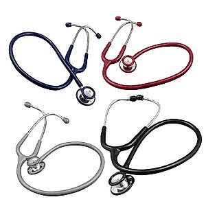 LAJA Imports 4 Pcs Monitoring Stethoscope, Edition Chestpiece, Tube Mix Colors