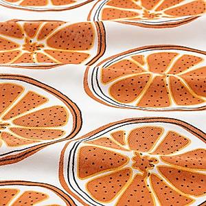 Ikea Tea Towel, Patterned/Orange45x60 cm Set of 4