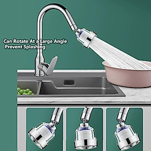 Faucet Extension Replacement Part for Kitchen, Bathroom, Anti-Splash, Water Saving (Faucet with Filter) Swivel Tap Water Purifier Filtration