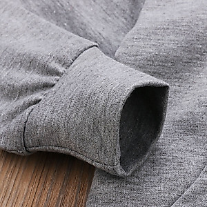 Urkutoba Unisex Baby Autumn Winter Shark Hooded Sweatshirt Infant Boys Girls Hoodies with Kangaroo Muff Pockets& Shark Fin (Gray, 2-3 Years)