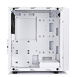 Silverstone SST-PS15W-G (White + Tempered Glass Window) Micro-ATX, Mini-DTX, Mesh Front Panel, Steel Body, Tempered Glass Side Panel