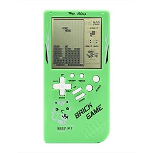 Retro Big Screen Brick Game Console 9999 in 1 Tank/Racing/Shooting Casual Puzzle Game Adjustable Difficulty and Speed Small and Easy to Carry Best Gifts
