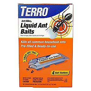 Terro T324B 4-Pack Liquid Ant Baits, Orange