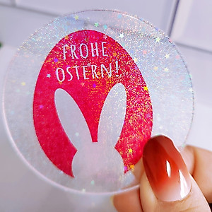 Bleidruck 25 Sheets Sand Stars Holographic Sticker Paper A4 Size Glitter Clear Holographic Overlay Laminating Film Self Adhesive Vinyl Sheets