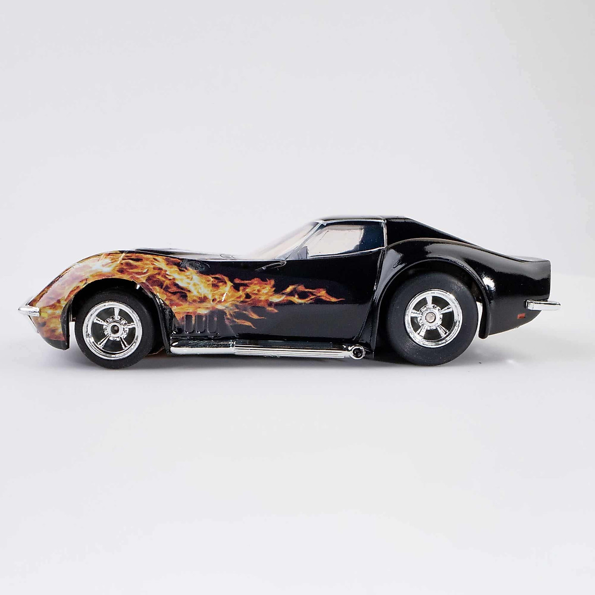 AFX/Racemasters 1968 Corvette L88 Black/Flame AFX22051 HO Slot Racing Cars