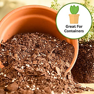 Organic Potting Mix by Perfect Plants for All Plant Types - 8qts for Indoor and Outdoor Use, Great for Veggies, Spices, and Holistic Herbs