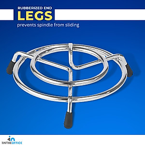 1InTheOffice Wire Receipt Spindle,Chrome Receipt Holder, 2 Pack" (Chrome)