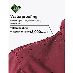 wantdo Women's Waterproof 3 in 1 Ski Jacket Windproof Snowboarding Jackets Rainwear Wine Red 2XL