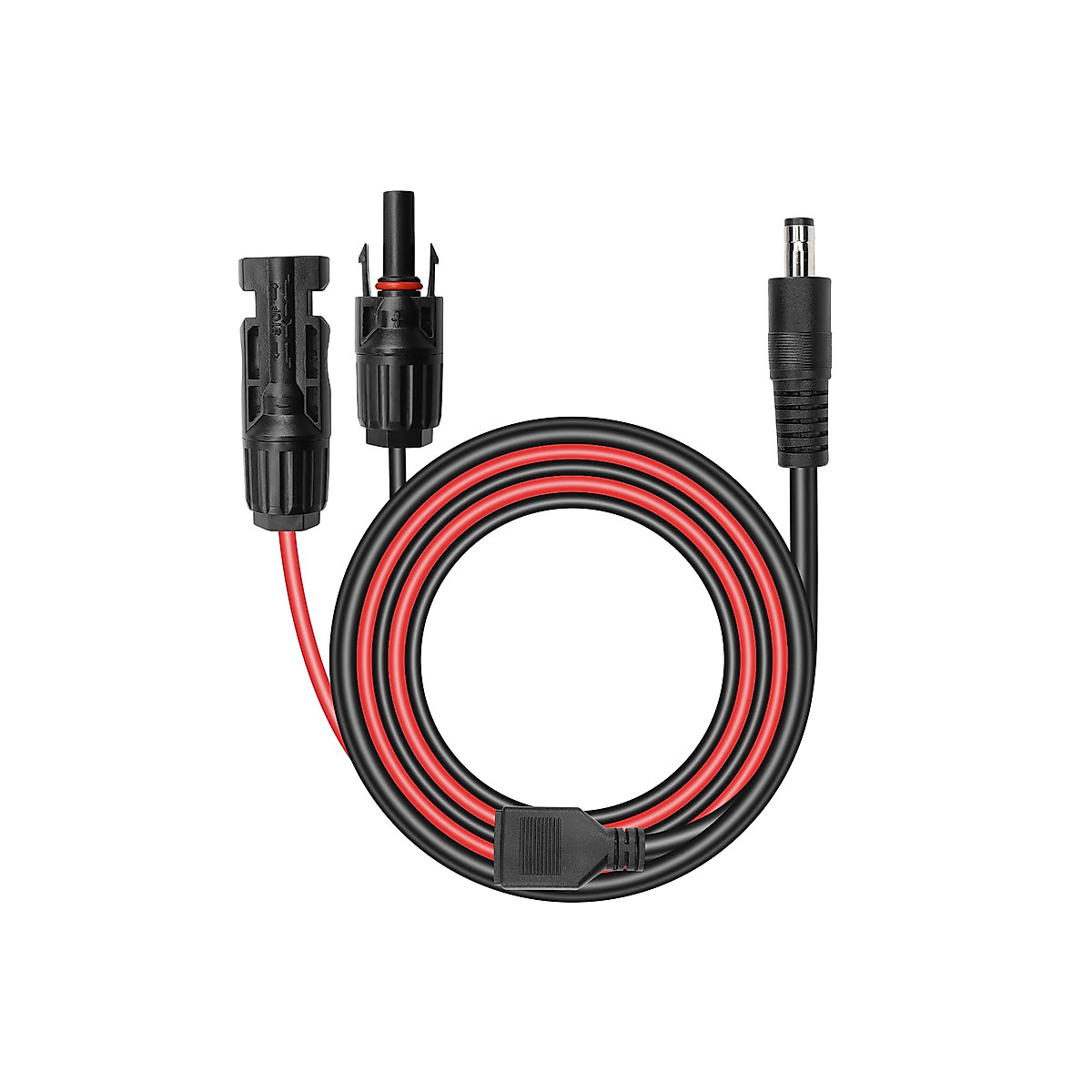 PNGKNYOCN Solar Panel Connectors to DC 5.5x2.1mm Extension Power Cable 14AWG Solar Panel Converter Cable for Solar Panel Charger and Portable Solar Generator（4.9FT）