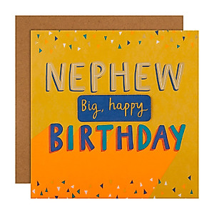 Hallmark Birthday Card for Nephew - Contemporary Text Based Design
