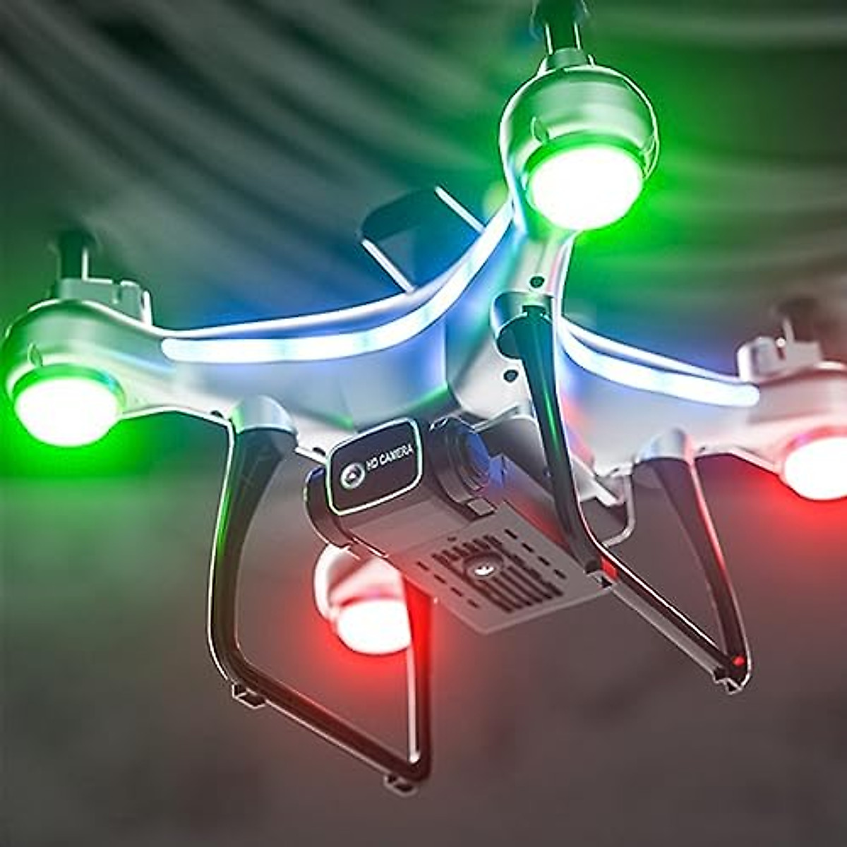 Drone With 4K Dual HD Camera - 2023 Upgradded RC Quadcopter for Adults and Kids, Light Show Obstacle Avoidance Aerial Drone, WiFi FPV RC Drone for Beginners Live Video HD Wide Angle RC Aircraft