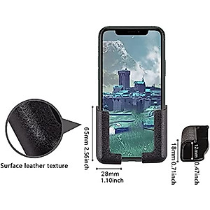 EIMONEY 2pair Multifunctional Mobile Phone Bracket - 2023 New Self Adhesive Dashboard Mount Car Phone Holder, Adjustable Phone Holder, Car Phone Holder Mount for All Mobile Phones Thickness<0.5in